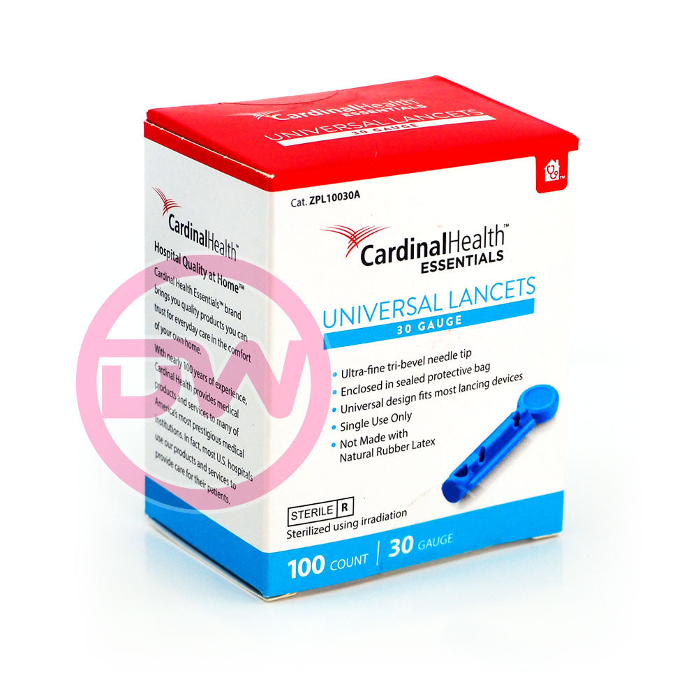 Cardinal Health Essentials Universal Lancets 30G - 100ct