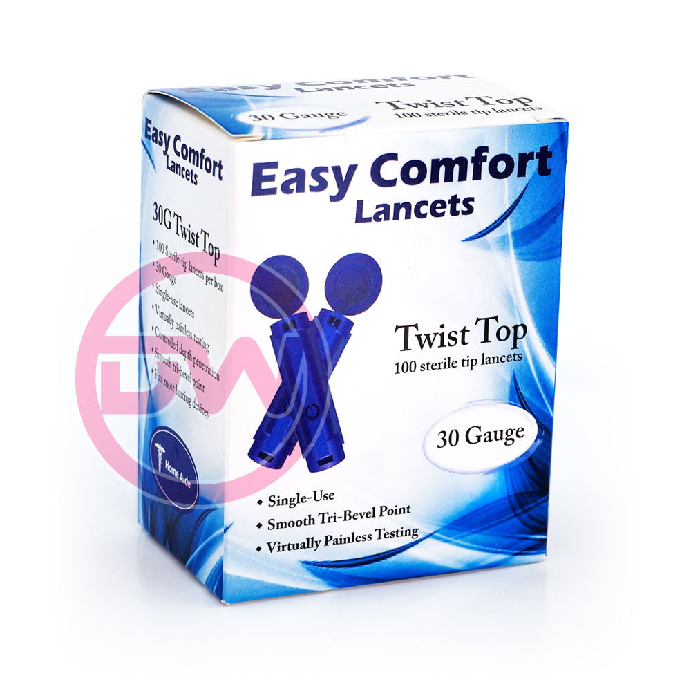 Easy Comfort Twist Top Lancets - 30G