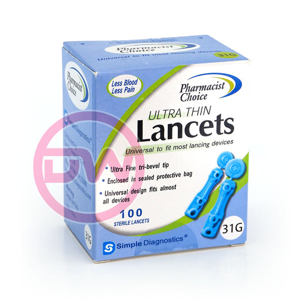 Pharmacist Choice Twist Top Universal Lancets 31G