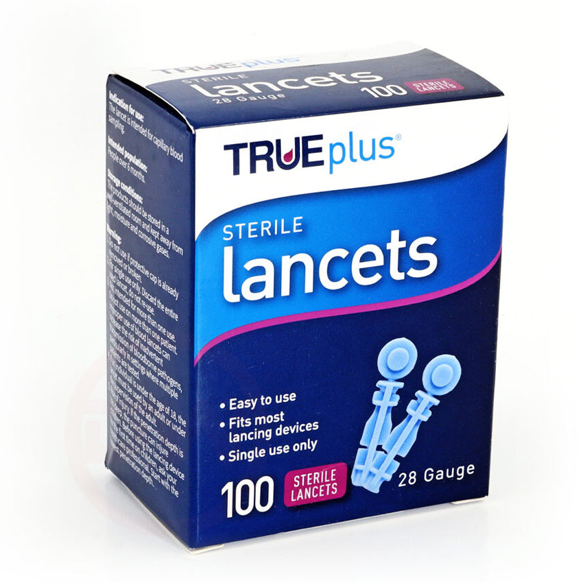 TRUEplus Sterile Lancets - Universal Twist Top 100ct
