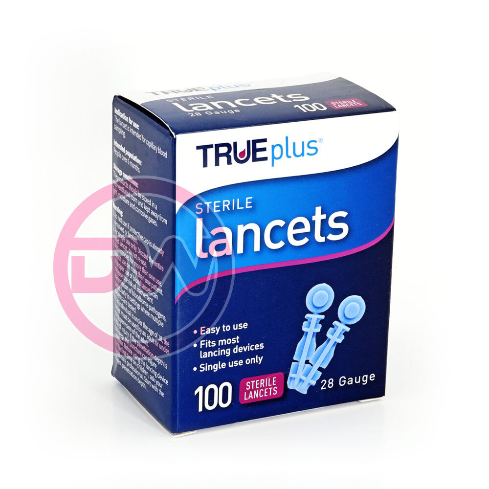 TRUEplus Sterile Lancets - Universal Twist Top 100ct