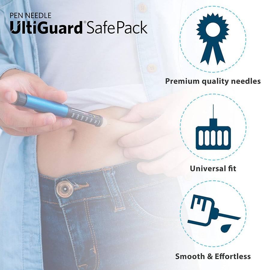 UltiGuard Safe Pack Pen Needles - 4mm x 32G Micro 100/BX