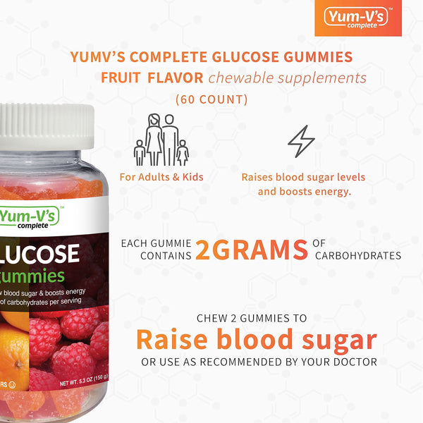 Yum-V's Complete Glucose Gummies - Fruit Flavors 60ct