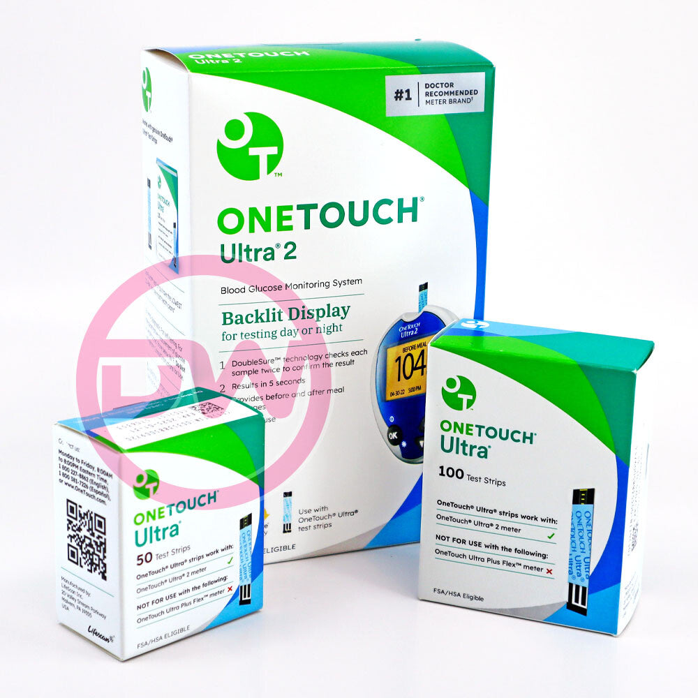 OneTouch Ultra 2 Meter Combo (Meter & 150 Test Strips)
