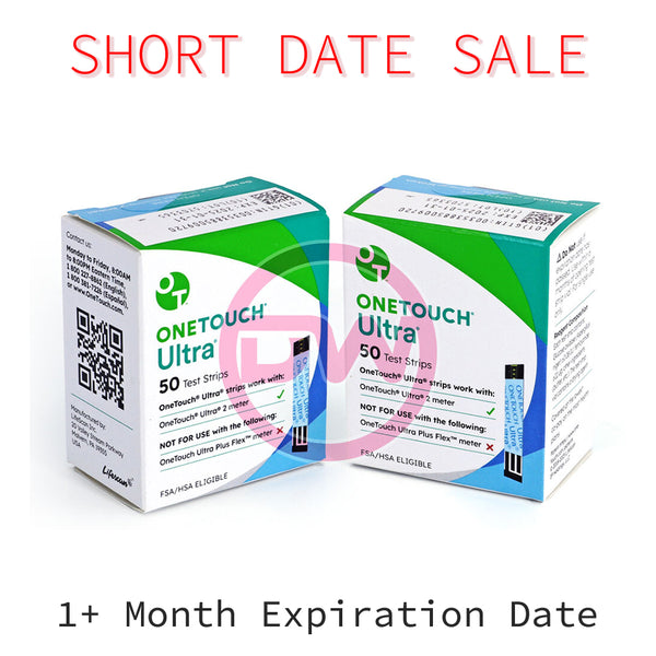 One Touch Ultra Test Strips 100ct - Short Dated - 1 Month