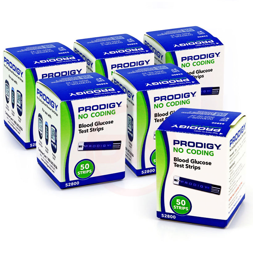 Prodigy No Coding Blood Glucose Test Strips 300ct