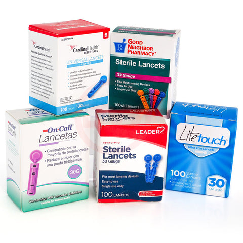 Medidor De Glucosa Sin Pinchar SteriLance Pressure Activated Safety ...