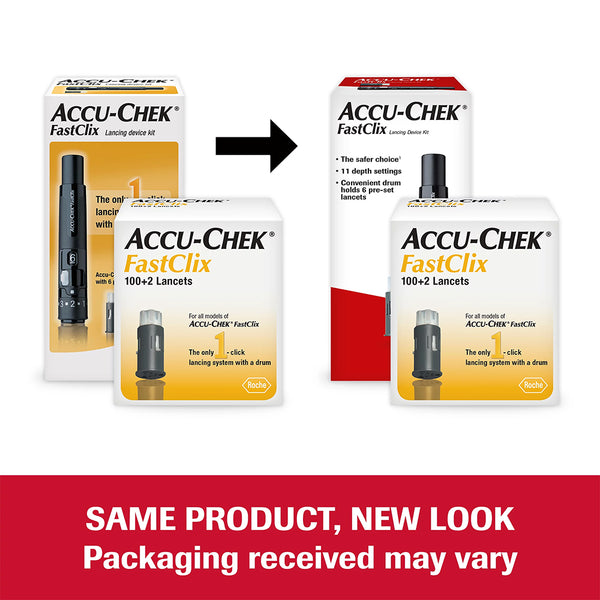 Accu-Chek FastClix Lancing Bundle (Lancing Device and 100 Lancets)
