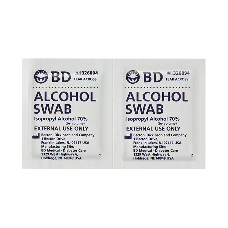 BD Alcohol Swabs - Box of 100
